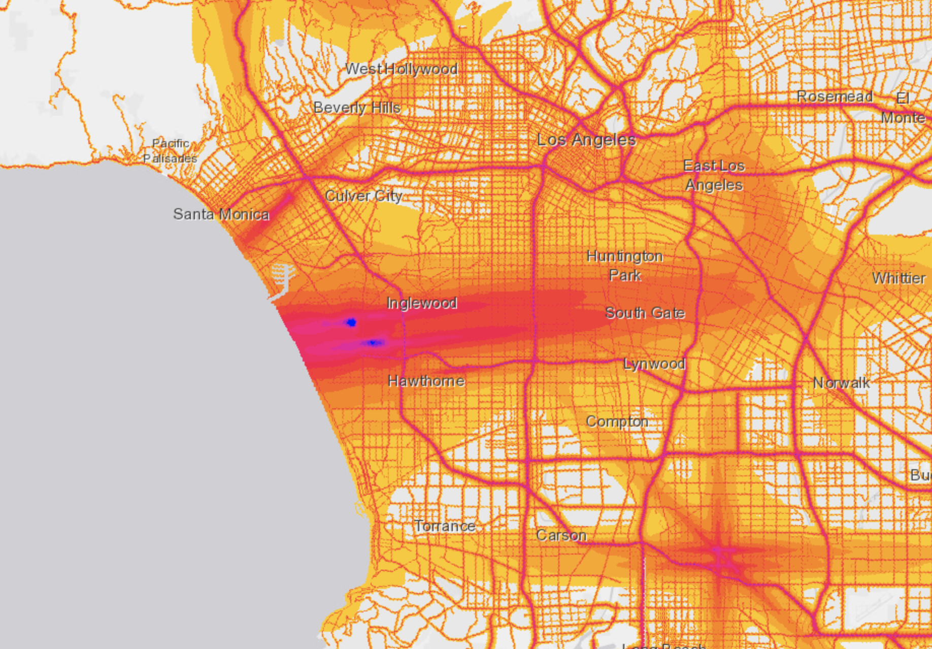 City Of Sounds: Noise Map Of Los Angeles